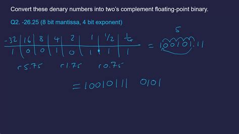 practicing converting denary to floating point binary youtube