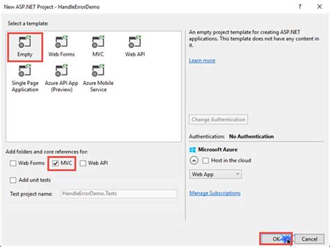handleerror action filter in asp mvc
