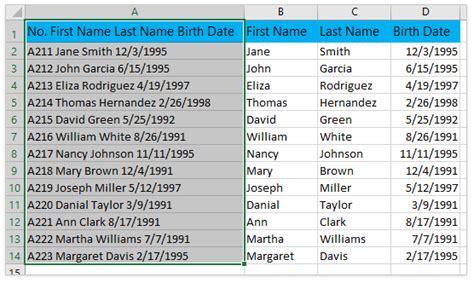 merge and combine columns without losing data in excel