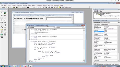 m sc ii cs practical assignments programming in visual basic unit i