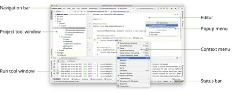 overview of the user interface intellij idea
