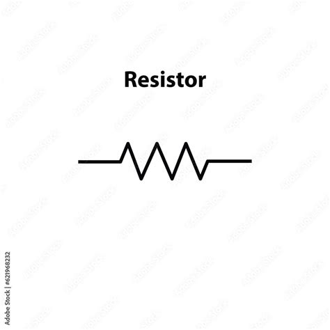 Resistor Anode And Cathode Electronic Symbol Of Illustration Of Basic