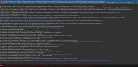 argumentexception object of type xxx cannot be converted to type