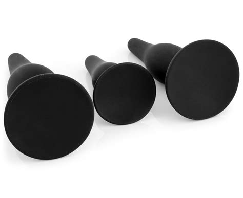 Pretty Love Silicone Butt Plug Beginners Mini Anal Kit Black Catch