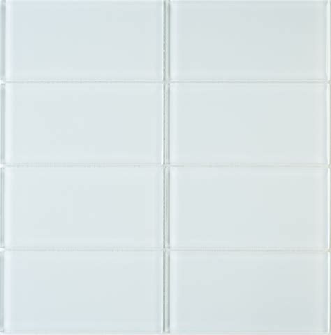 Modwalls Lush Cloud Glass Subway Tile 3x6 Tile White