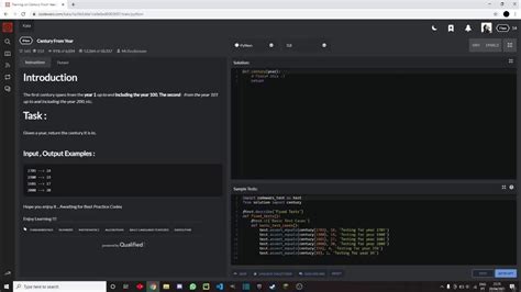 codewars python road to kyu 1 youtube