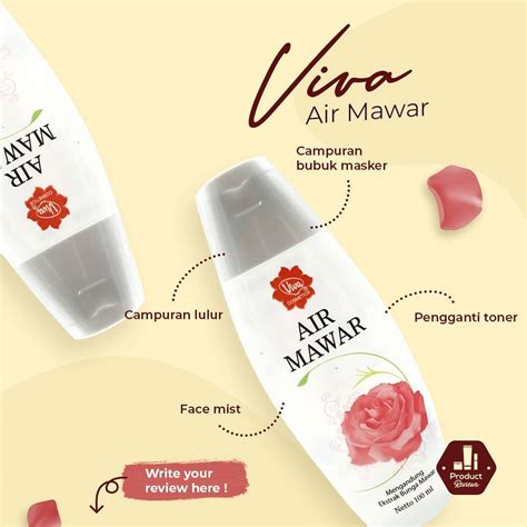 Viva Air Mawar 100 Ml 200 Ml Lazada Indonesia