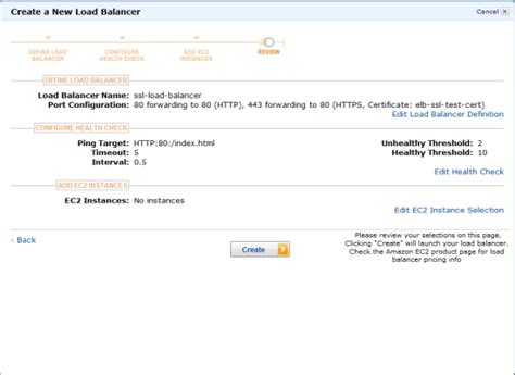 aws elastic load balancing support for ssl termination