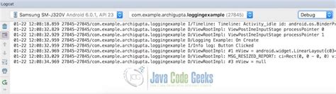 android logging example examples java code geeks 2022