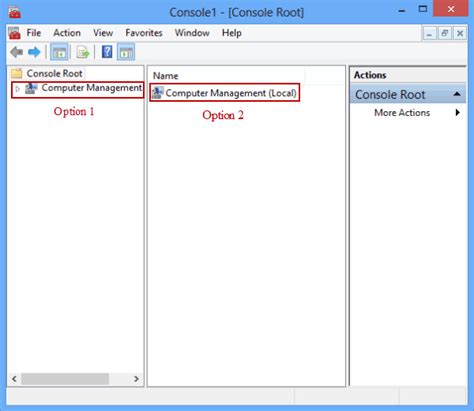 how to run computer management by command line or search box