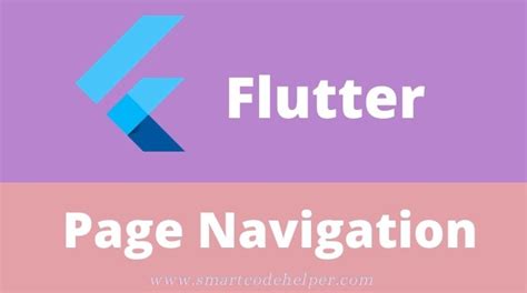 flutter page navigation one page to another route smartcodehelper