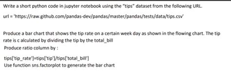 solved write a short python code in jupyter notebook usin