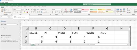 suppress excel object in visio from opening excel to edit values