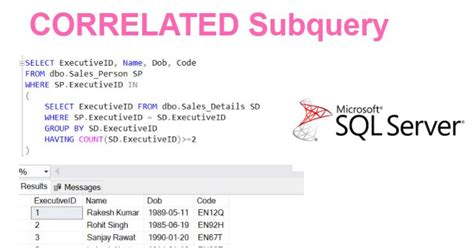 what is difference between subquery and correlated subquery sqlskull