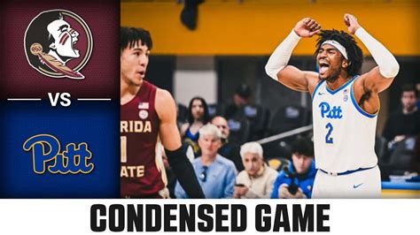 Florida State Vs Pitt Condensed Game 2023 24 Acc Mens Basketball