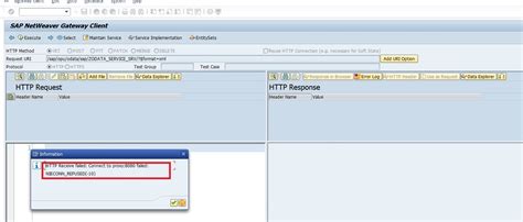 display messages in odata header response while success and update and
