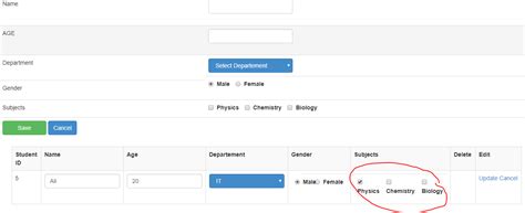 c update checkboxlist values form gridview and save