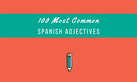 Common Adjective List