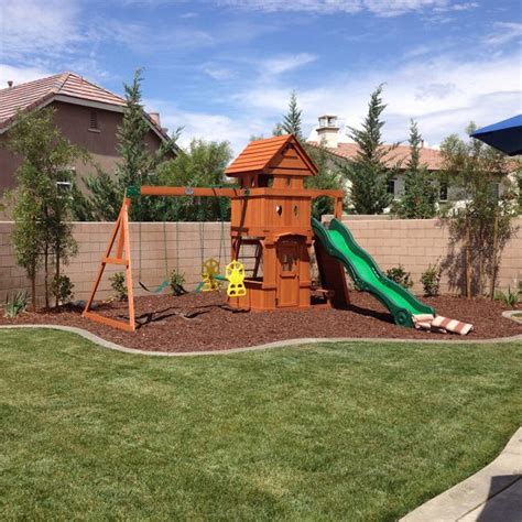 Landscaping Underneath Swing Sets Mccabes Landscape Construction