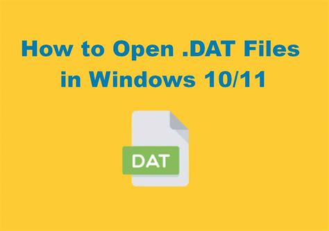 [for windows 10 11] how to open dat files easeus
