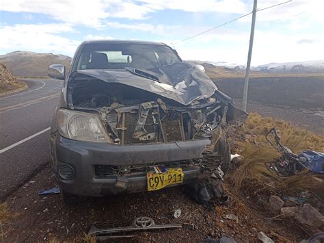 Puno Accidente De Tránsito Dejo Como Saldo Un Fallecido En La Vía