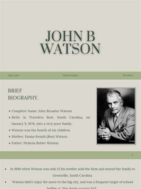 John B Watson Pdf Behaviorism Psychology