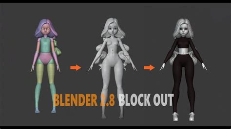 Blender 2 8 Character Sculpting Block Out Time Lapse 3d Model