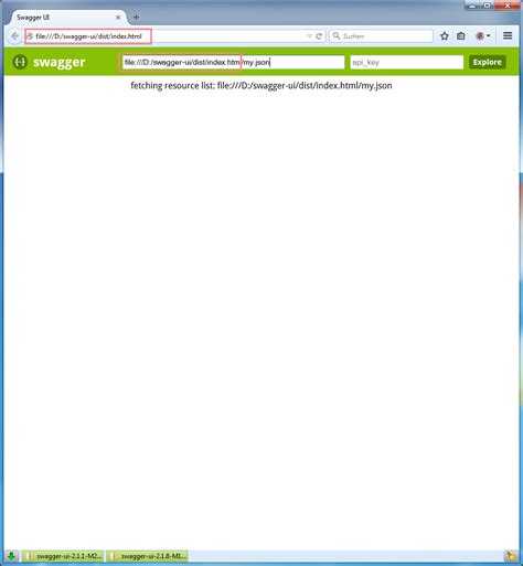 how to open local files in swagger ui stack overflow