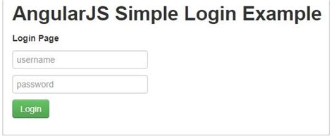 simple login example in angularjs with form validations