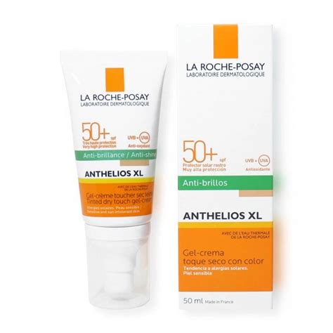 Anthelios Xl Spf 50 Gel Crema Toque Seco 1 Envase 50 Ml Color La Roche