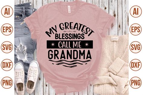 My Greatest Blessings Call Me Grandma Svg By Orpitabd Thehungryjpeg