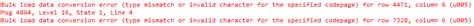 is there a csv quotechar function as in python suitable for bulk insert