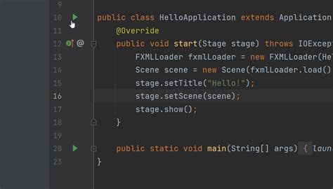 java javafx and intellij no errors althought the documentation says i