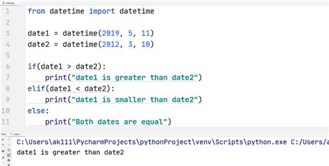 python dates — tutorialbrain