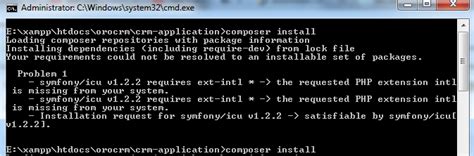 วิธีแก้ไขปัญหา composer the requested php extension ext intl is