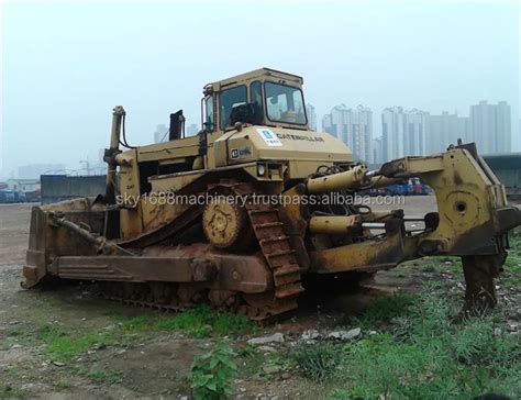 二手推土机caterpillar D9l使用原始推土机刀片和开膛手待售房产出售马来西亚 Buy 二手cat D9l推土机与开膛手 猫d9l