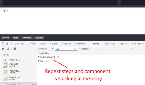 javascript input event causing memory leak vue js stack overflow