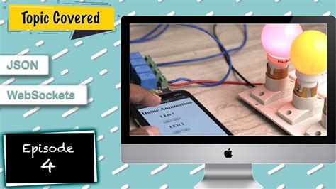 home automation using html websocket and json esp32