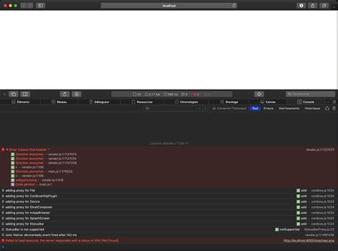 white screen using prod flag error cannot find module ionic