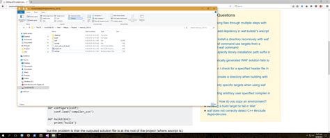 python getting waf to output solution to another directory stack
