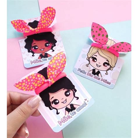Tag Card Xuxinha De Cabelo Para O Dia Das Mães Mimo 20 Unid Shopee