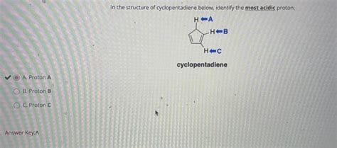 Solved In The Structure Of Cyclopentadiene Below Identify