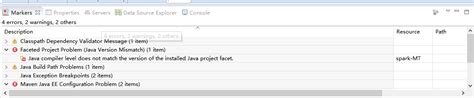 description resource path location type project configuration is not up