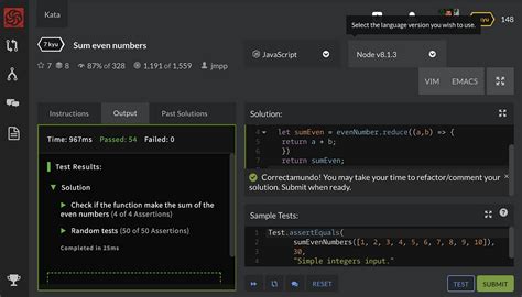 codewars sum even numbers kata level 7kyu by priyesh problem