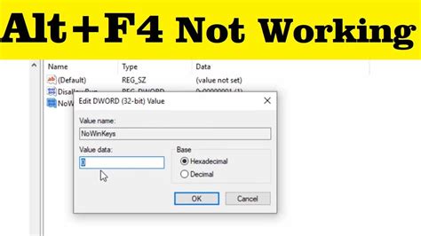 how to solve alt f4 not working on windows 10 8 7 youtube
