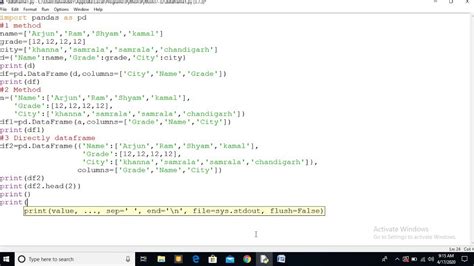 class xii ip dataframe loc iloc method youtube