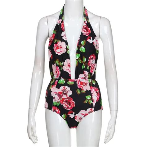 Buy 2018 Slim Swim Wear Women Halter One Piece