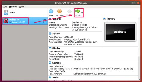 installing debian 10 on virtualbox linux hint