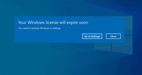 your windows license will expire soon fix