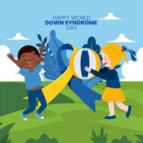 Ilustración Del Día Mundial Del Síndrome De Down Vector Gratis